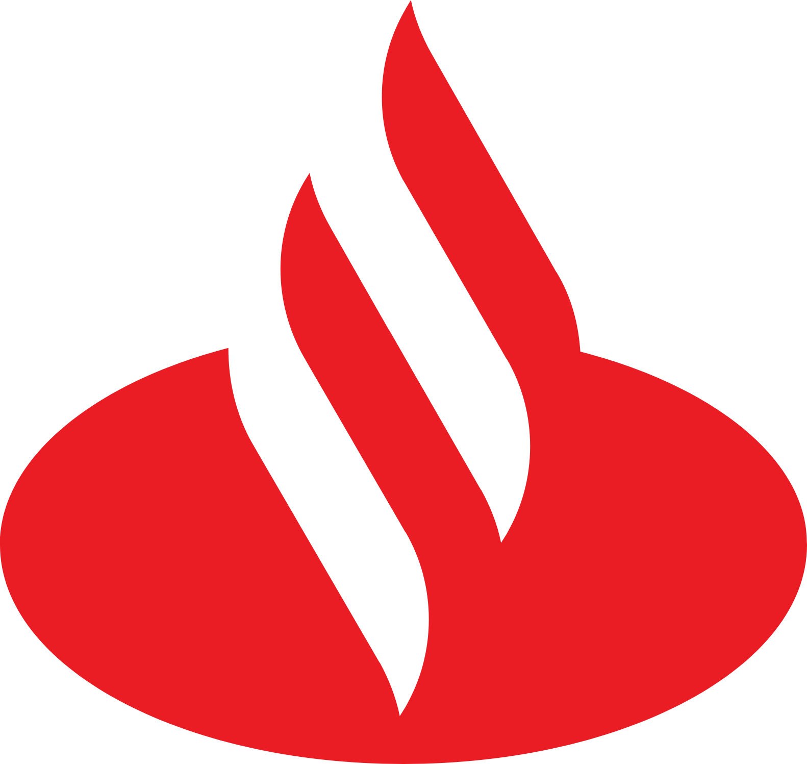 Banco Santander Brasil logo in transparent PNG format