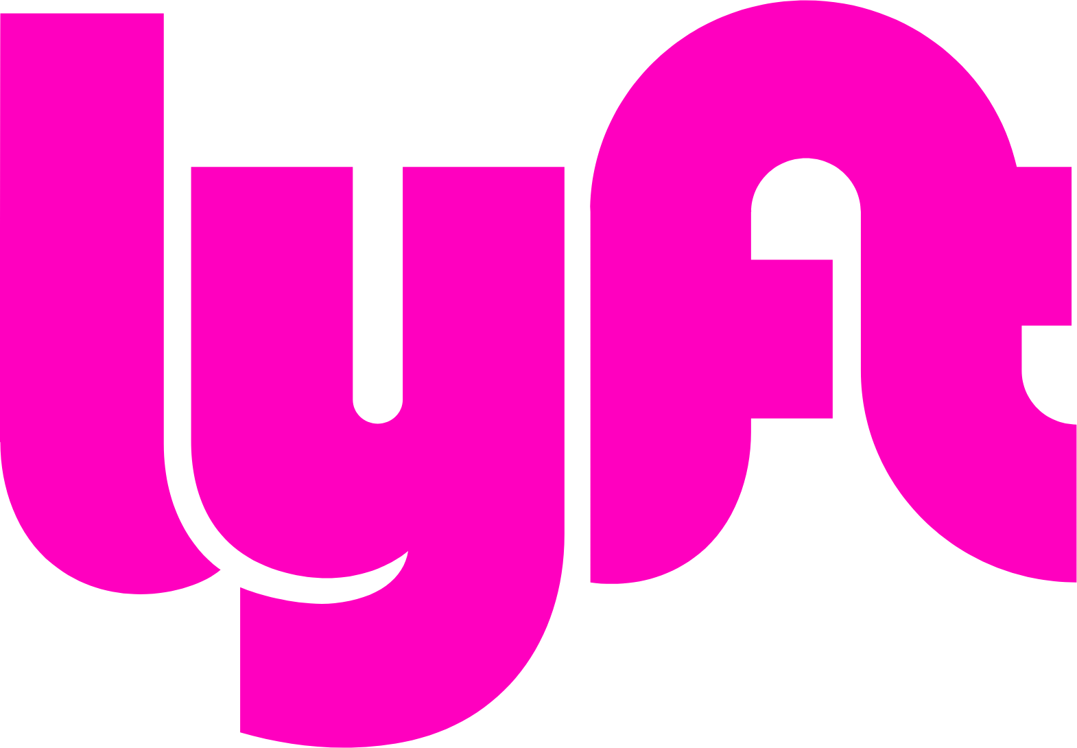 Lyft logo in transparent PNG and vectorized SVG formats
