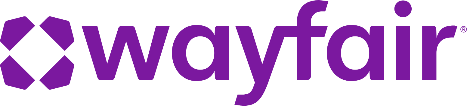 Wayfair logo in transparent PNG and vectorized SVG formats